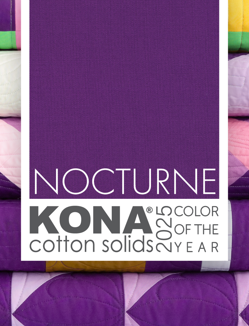 Introducing Nocturne: Kona Color of the Year 2025 in the Charlotte Qui – Kitchen Table Quilting
