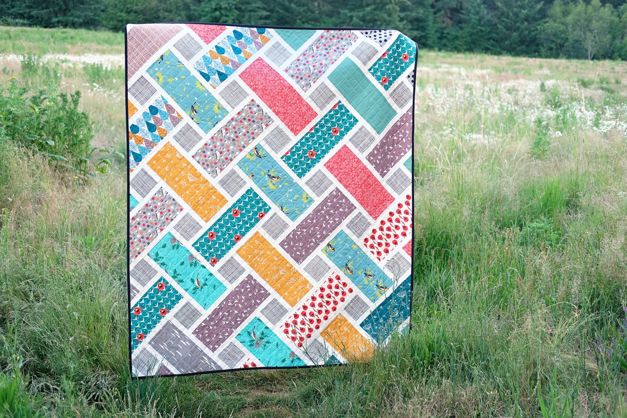 The Tessa Quilt - Charley Harper Version – Kitchen Table Quilting