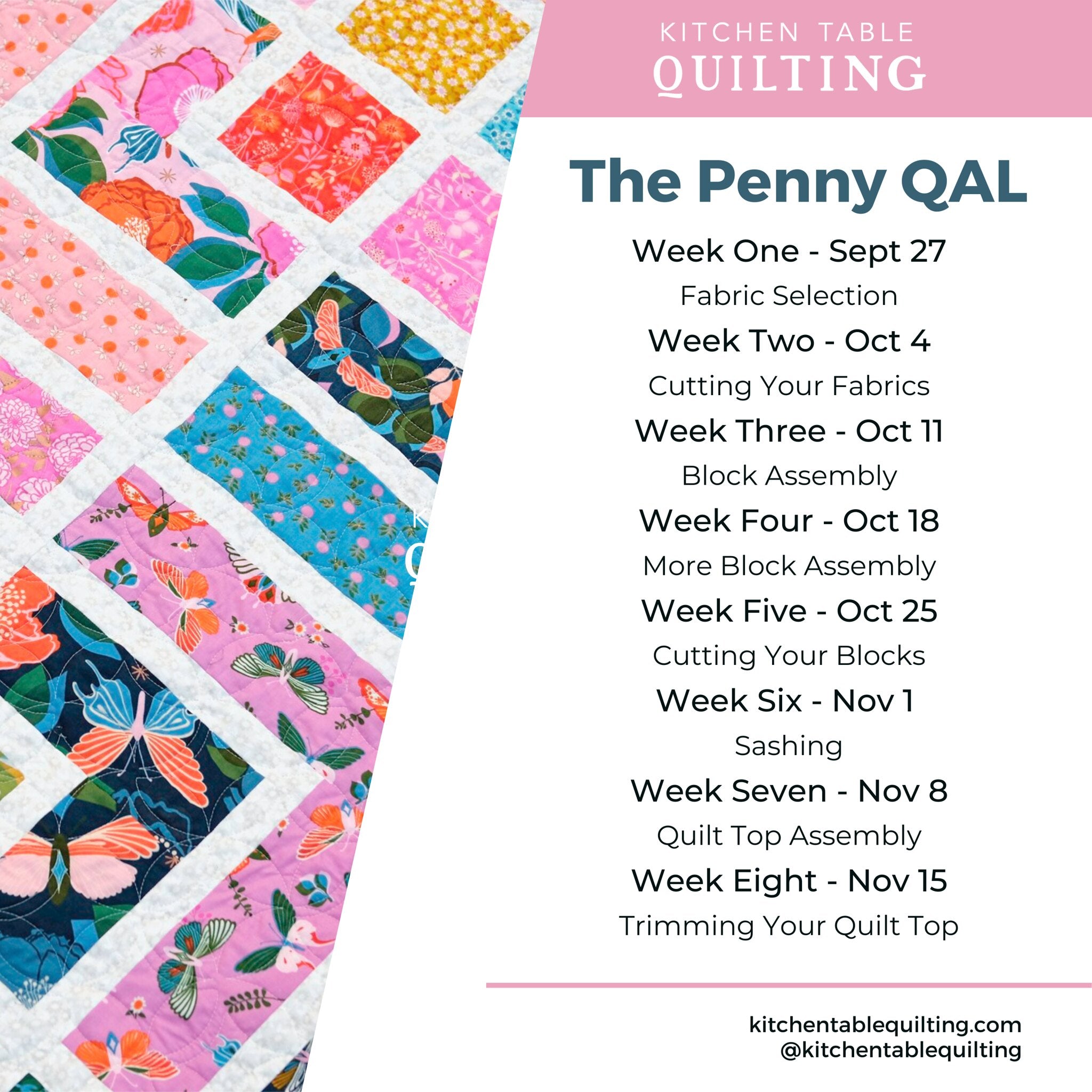The Penny QAL - Trimming Your Quilt – Kitchen Table Quilting