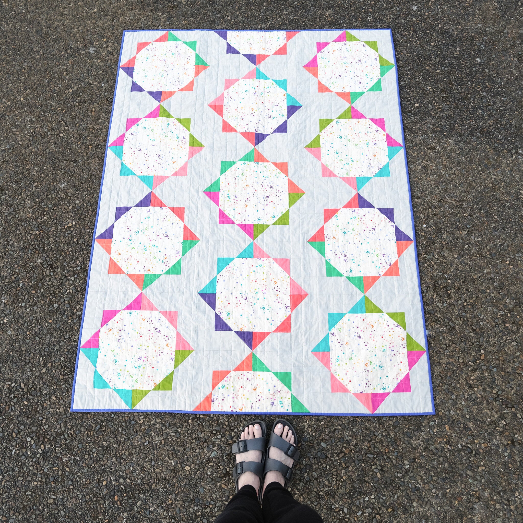 The Gracie Quilt in Tula Pink Solids – Kitchen Table Quilting