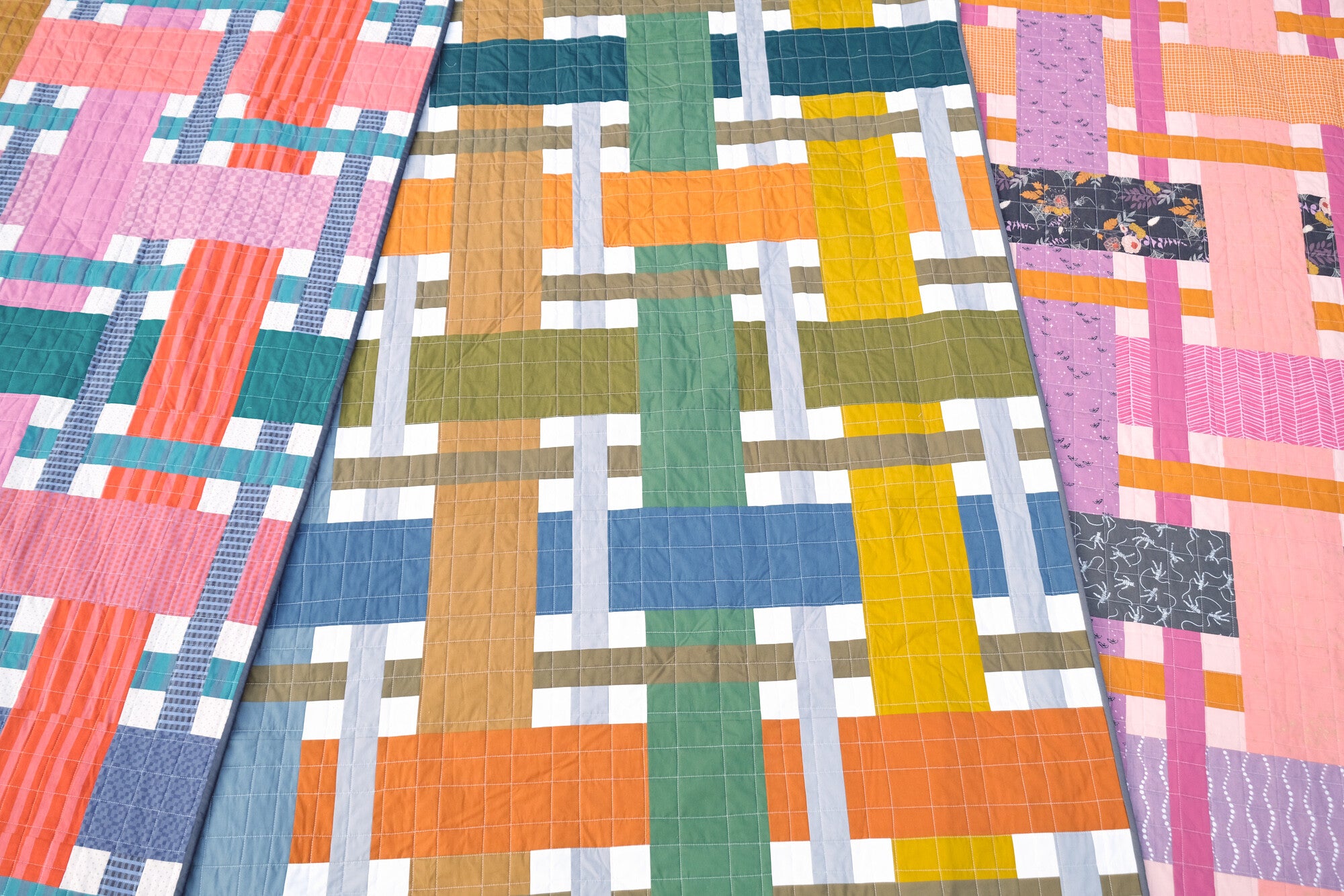 The Jonah Quilt — Queen and King Size Colors – Kitchen Table Quilting