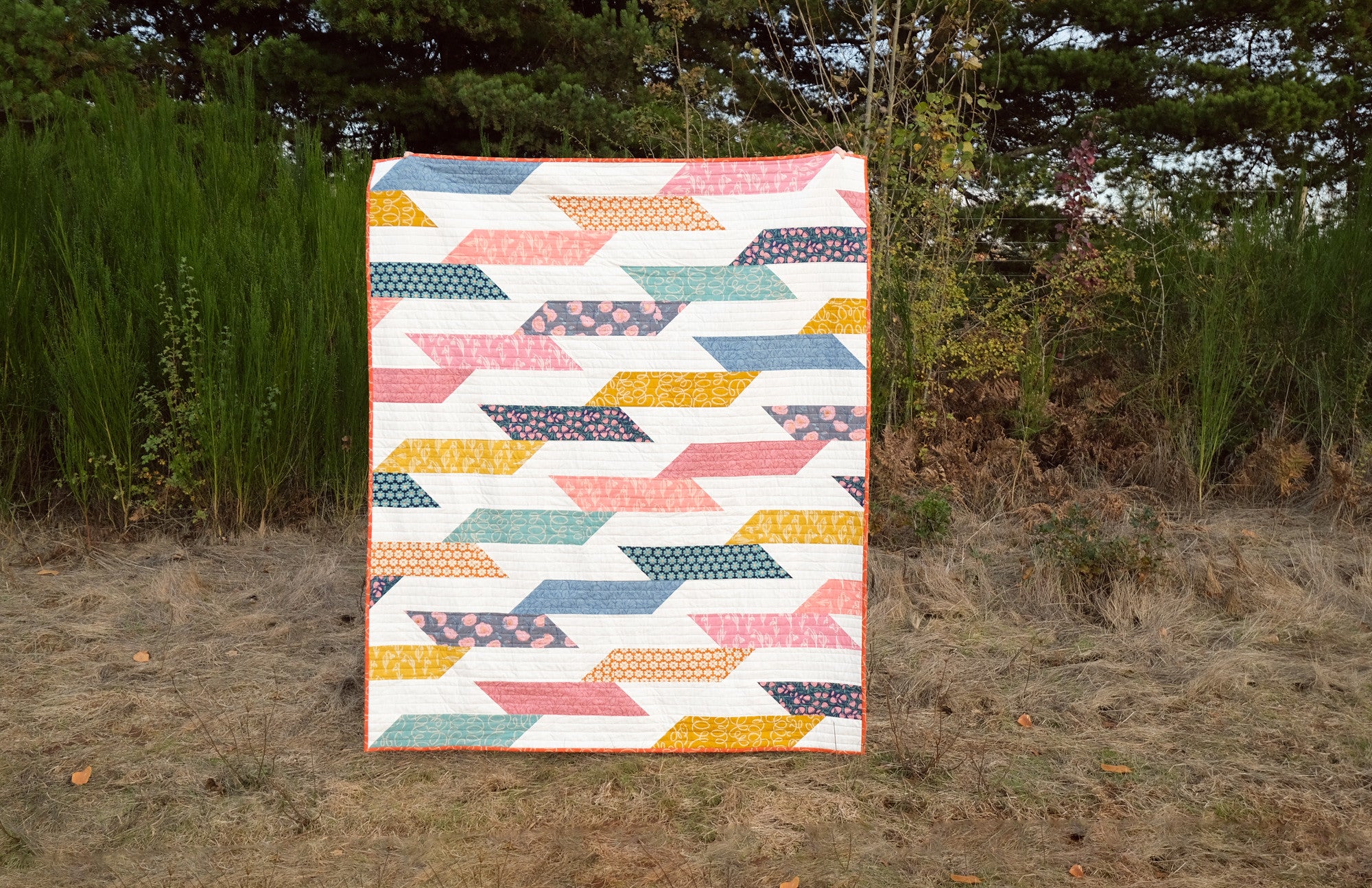 The Kara Quilt in Unruly Nature – Kitchen Table Quilting