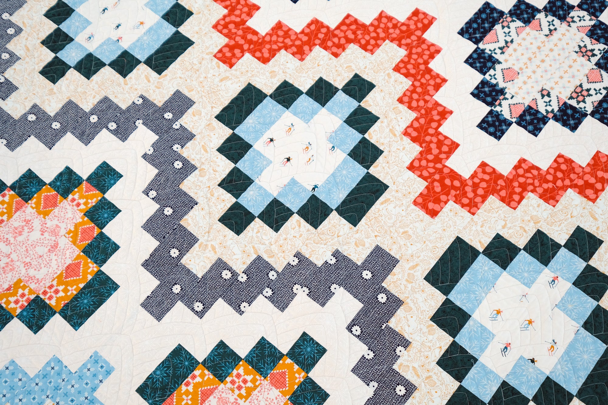 The Stella Quilt in Winterglow – Kitchen Table Quilting