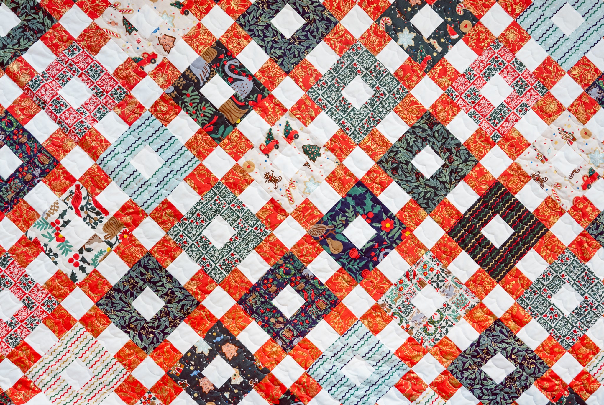 The Lydia Quilt Pattern in Rifle Paper Co. Holiday Classics III ...