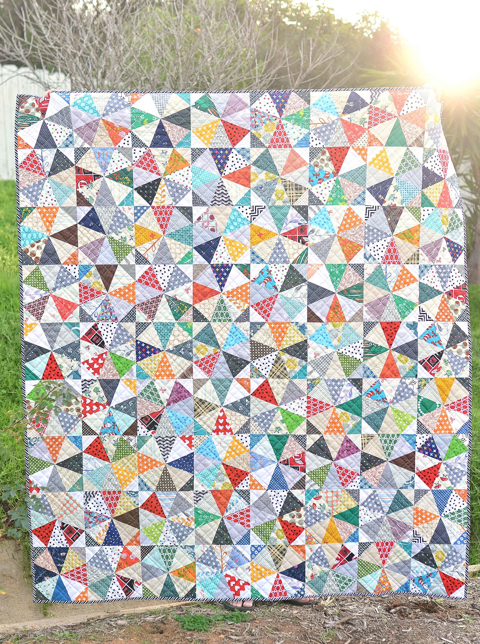 Kaleidoscope Scrap Quilt Tutorial – Kitchen Table Quilting