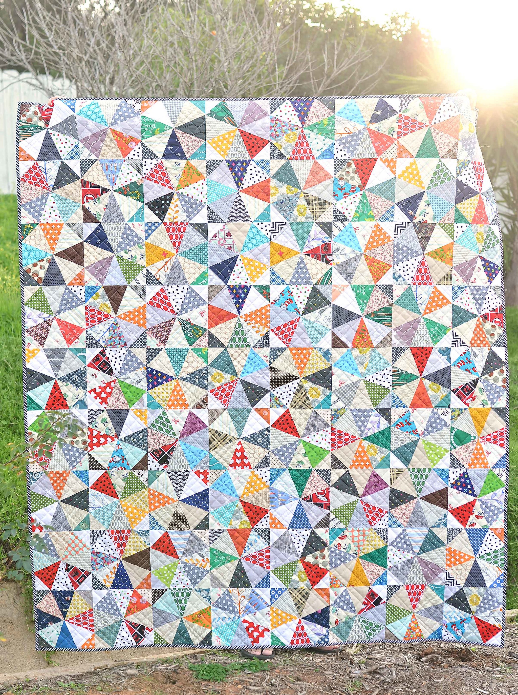 Kaleidoscope Scrap Quilt Tutorial – Kitchen Table Quilting